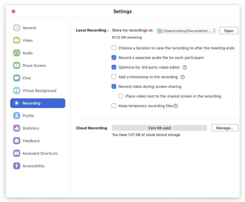 How to Record a Zoom Meeting in High Quality for Video Editing | Jonny ...